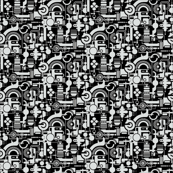 Steampunk 2 Pattern - ArtGlassSupplies.com - COE90 & 96 Freestyle Etched G