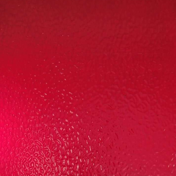 Wissmach Glass Vermillion English Muffle Texture 3mm Non Fusible - Wissmac